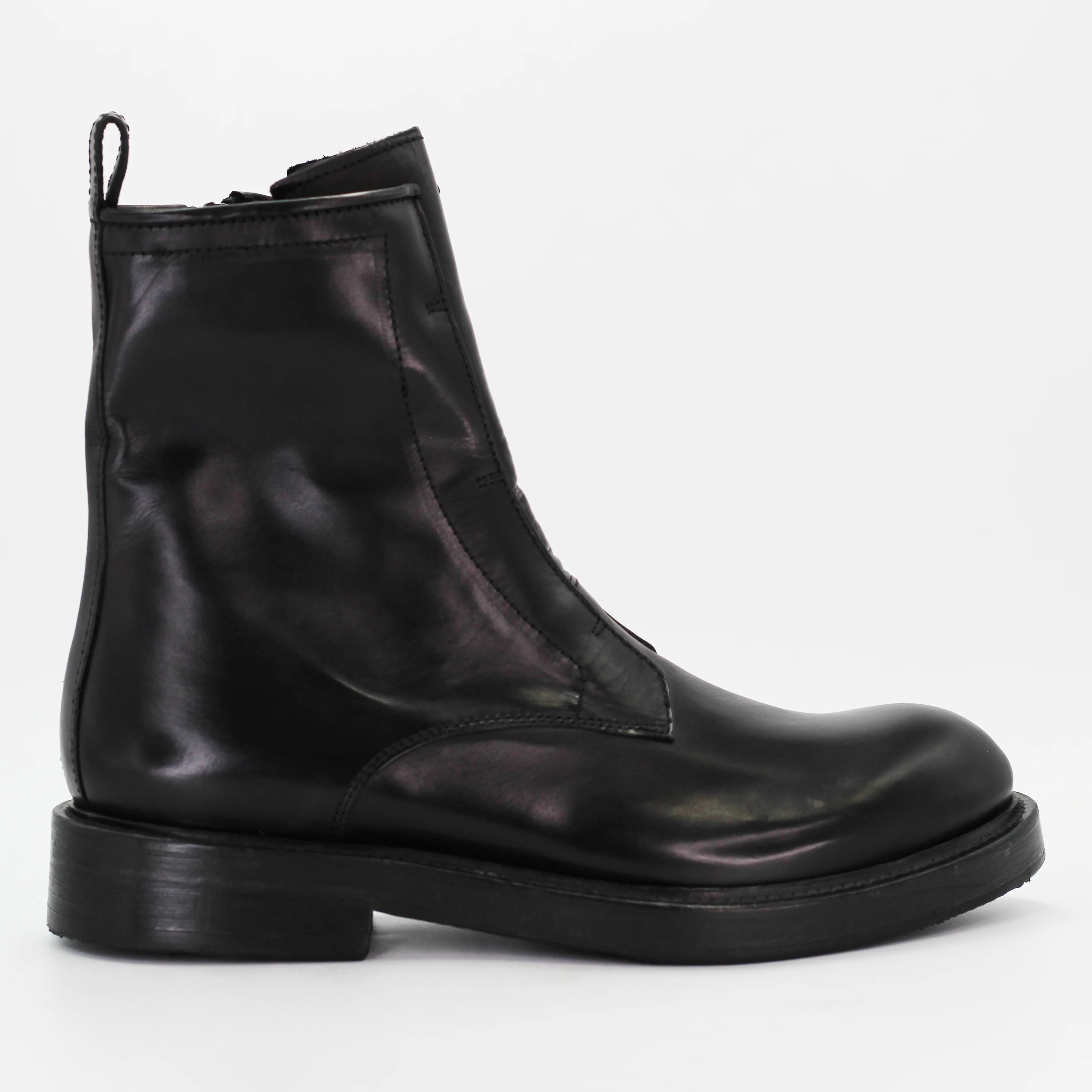 Women's laceless boot in calf leather nero | Women | Aliverti (JP35773/23)