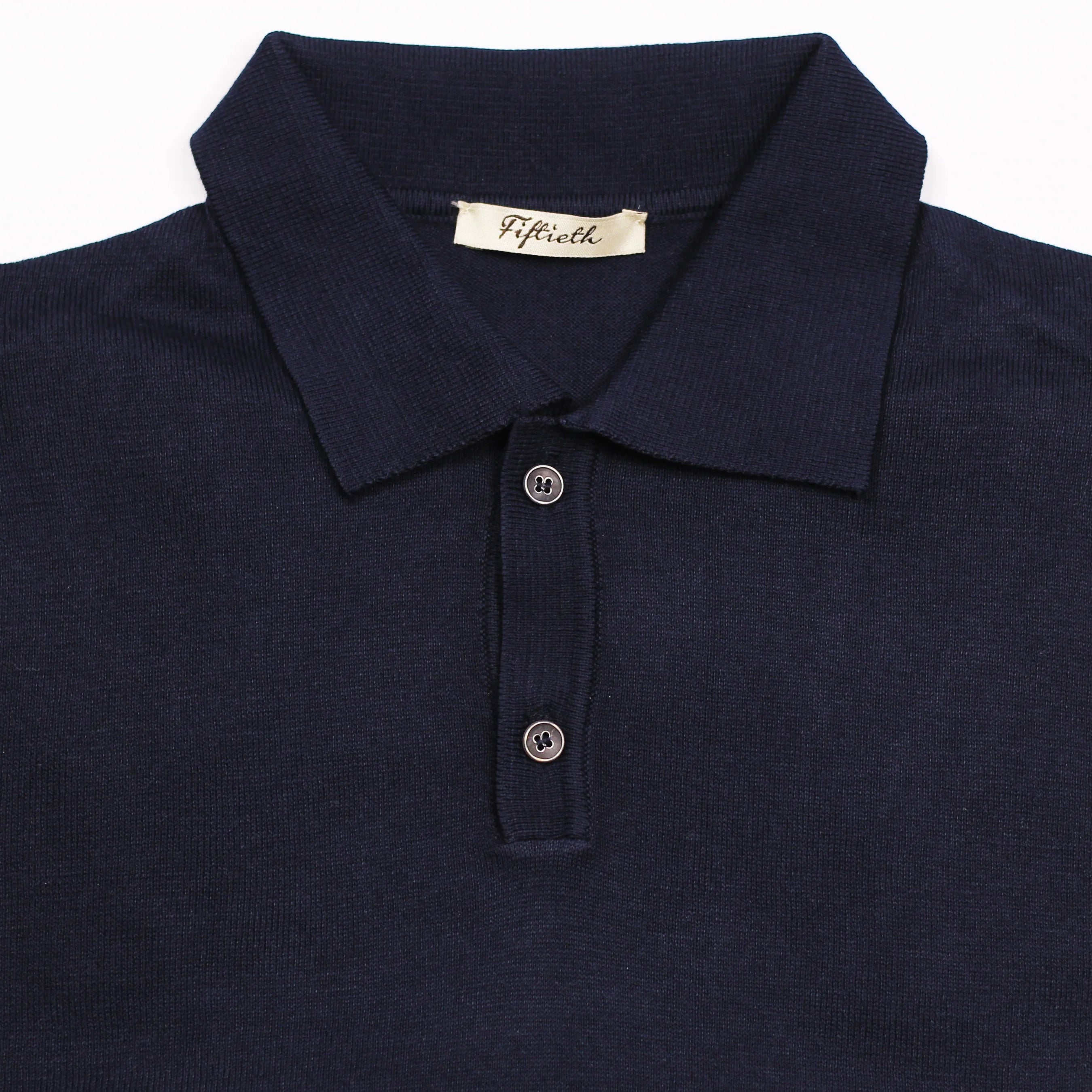 Fiftienth Men's Knit Polo in Navy | Men | Aliverti (ART 280 IP2)