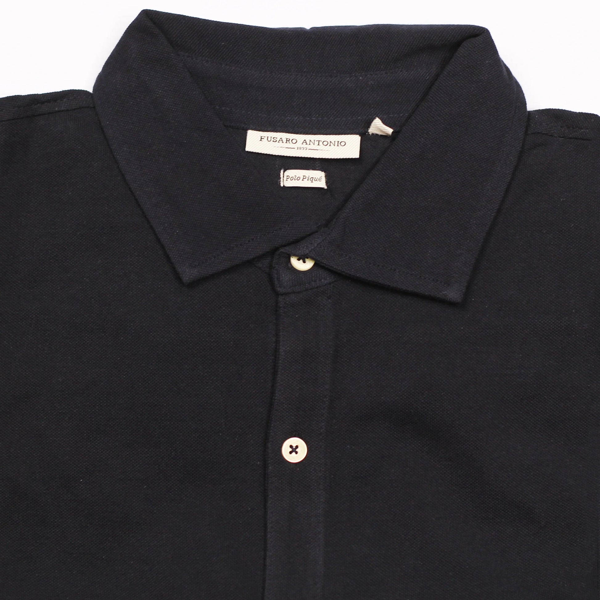 Fusaro Antonio Men's Long Sleeve Cotton Polo in Navy | Men | Aliverti ...